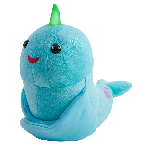 Fingerlings HUGS - Nikki (Blue Glitter) - Interactive Plush Narwhal ...