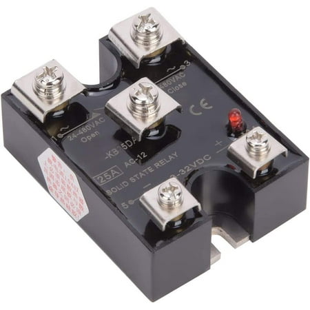 Lepai BERM-KB25DA Solid State Relay Module, Single Phase Relay Switch ...