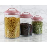 Reston Lloyd 6pc Acrylic Canister Set Pink - Walmart.com