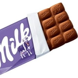 Milka Alpine Milk Chocolate, 100% Alpine Milk Specialty Cocoa Bar, 100g ...