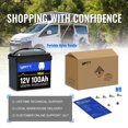 WattCycle 12V 100Ah Lithium Battery with Built-in 100A BMS,15000 Deep ...