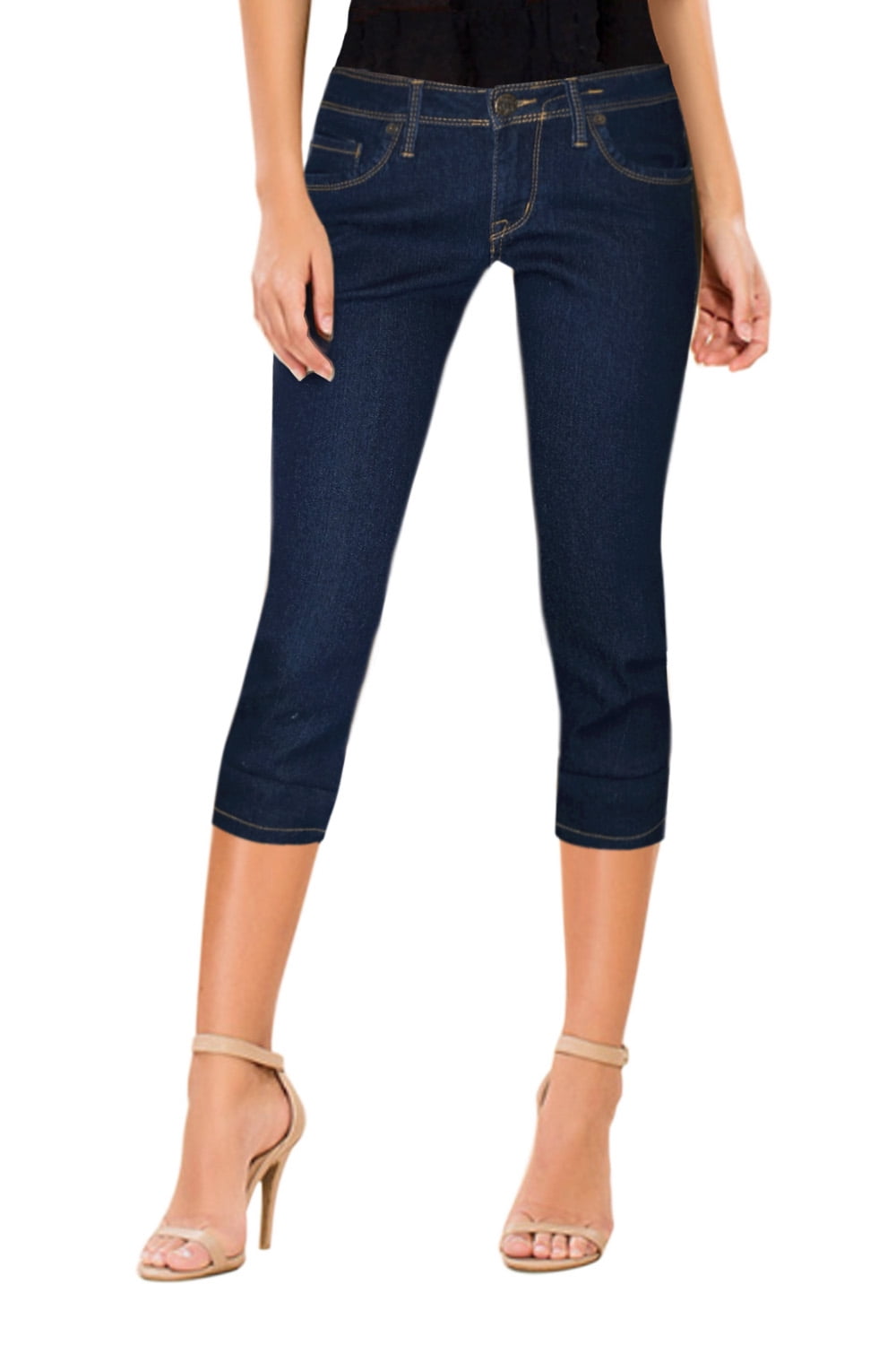 Women's Perfectly Shaping Stretchy Deep Cuff Denim Jeans - Walmart.com