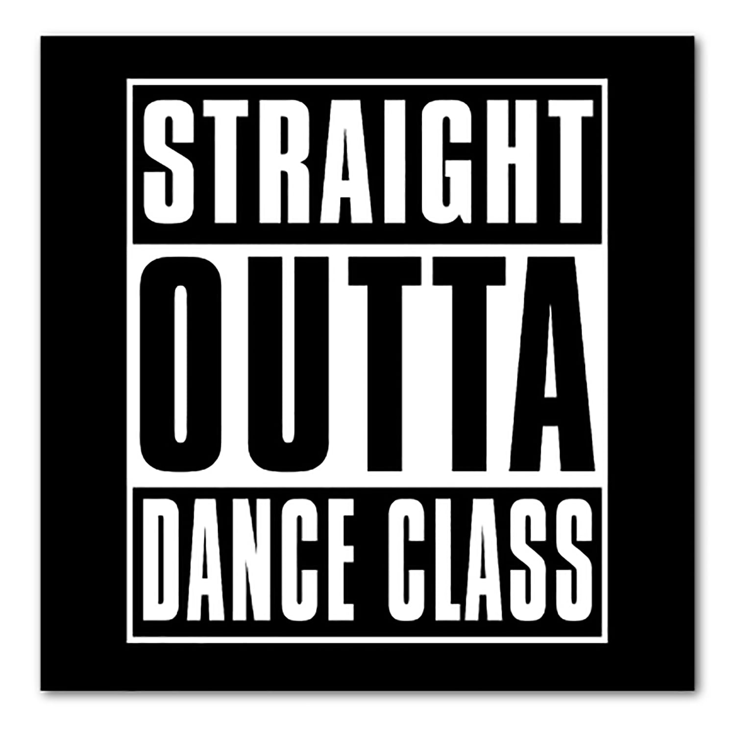 DistinctInk Custom Bumper Sticker - 10" x 10" Decorative Decal - Black ...