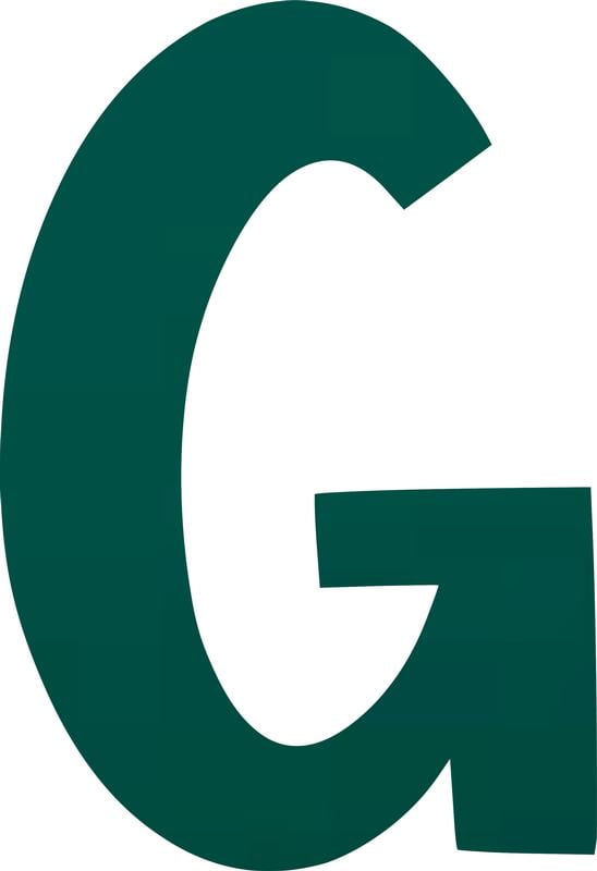 Acrylic Letter G Icebold, 6'' Tall Frosted Teal Acrylic Alphabet ...