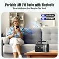 Leotec AM FM Radio Bluetooth Portable with Headphone Jack, Plug-in Wall ...