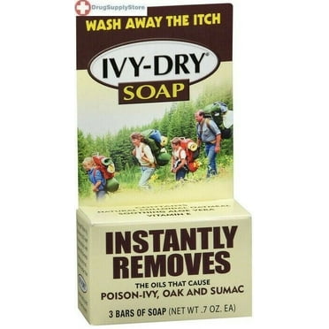 Ivy-dry Soap Instantly Removes Poison-ivy, Oak and Sumac. 3 Bars of 0.7 ...