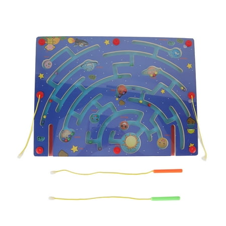 Kids Maze, Wooden Magnetic Maze Board Game All In One For Home 9 ...