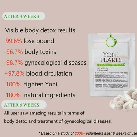 7 Pcs Female Slimming Pearls Fat Burning Yoni Pearls Anti Cellulite ...