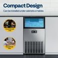 SPECSTAR Commercial Ice Maker 100lbs/24h,Ice Machine with 29lbs Storage ...