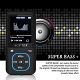 AGPtek MP3 Music Player 2018 Latest Version 8GB 70 Hours Playback ...