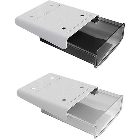 Under Table Storage Box, 2 Pcs Self Adhesive Pop-up Drawer Storage Box ...