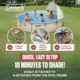Coleman 10-18 ft Above Ground Outdoor Pool Canopy Sunshade - Walmart.com