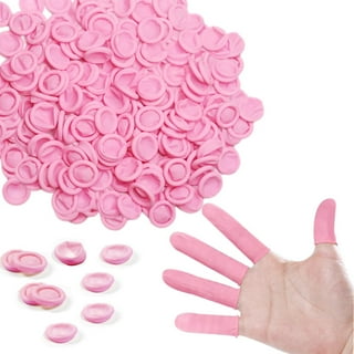 100pcs Latex Finger Cots Protective Fingertips Gloves Rubber Industrial ...