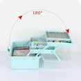 3-Layer Plastic Dividing Storage Box Craft Organizer and Storage with ...