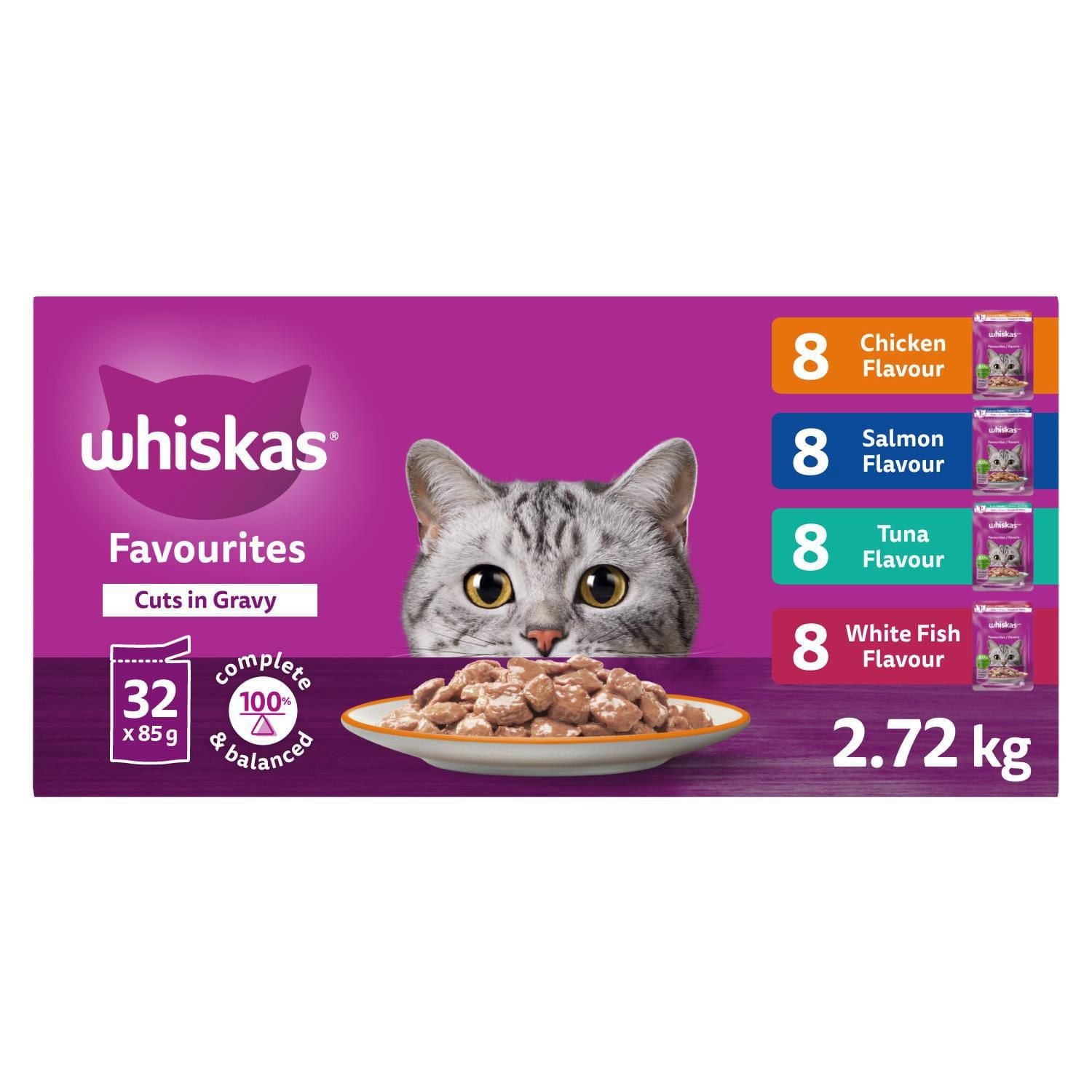 Click here for Whiskas Favourites Adult Wet Cat Food Cuts In Grav... prices