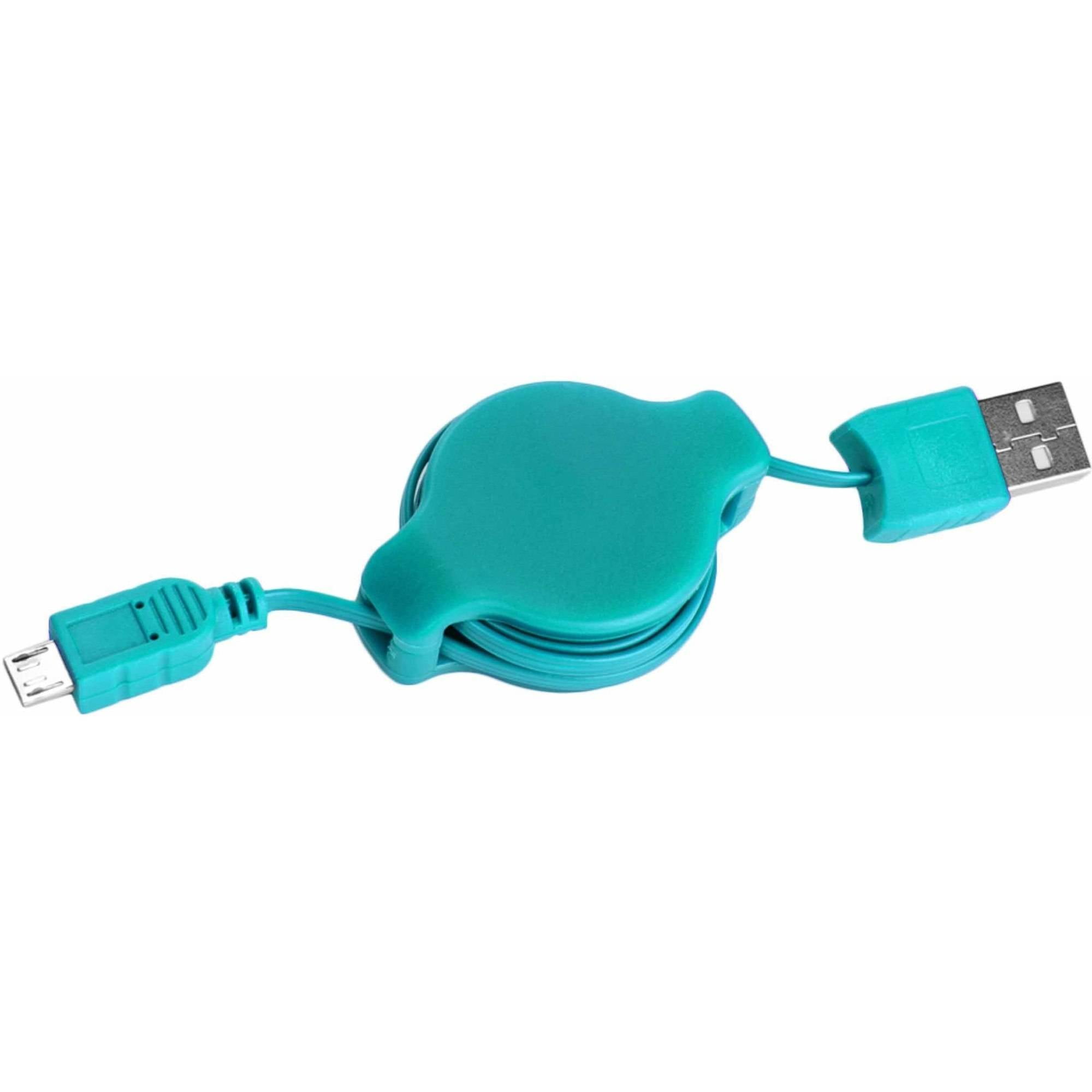 Micro USB to USB 2.0 retractable 3.2 Feet Charge and Sync cable for ...
