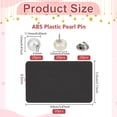 20Pcs Plastic Pearl Pin Brass Lapel Pin Backs for Clothing Sweater Half ...