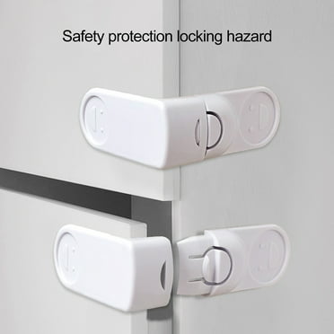 Safety 1ˢᵗ Spring-Loaded Cabinet & Drawer Latch (10pk), White - Walmart.com