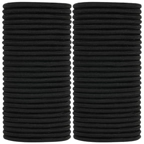 Scunci Elevated Basics No-Damage 4mm Hair Elastics, Black, 20-Pieces ...