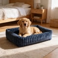 Cozy Heated Pet Bed for Small Medium Large Dogs and Cats, Soft Winter ...
