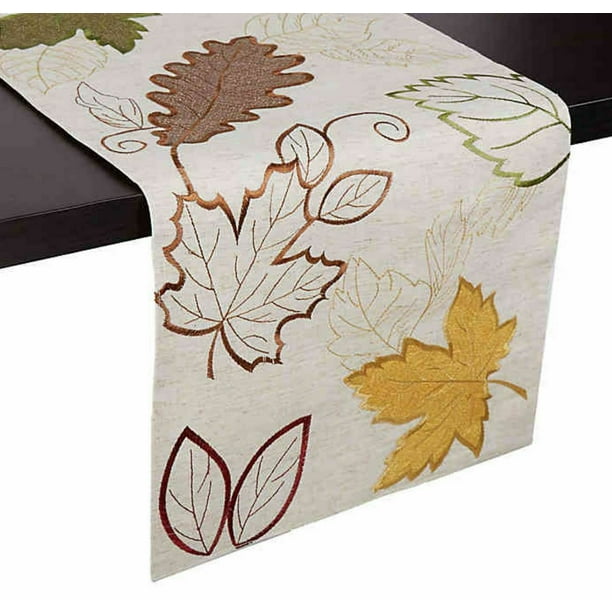 Fall Leaf 120-Inch Table Runner - Walmart.com - Walmart.com