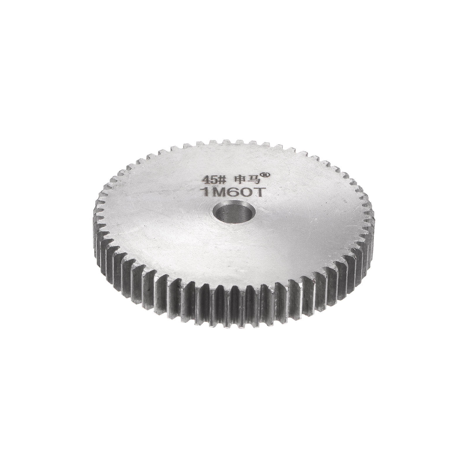 Uxcell Straight Spur Gear 8mm Inner Diameter 60T 1 Module 45# Steel ...