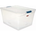 71 Quart Clear Latching Storage Bin, Plastic Stackable Storage Tote ...