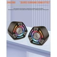 Sinyiin Space Saving Desktop Auditory System With Color Illuminating ...