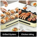 AORAN KITCHEN Electric Grill, 1800W Smokeless Nonstick Indoor Griddle ...