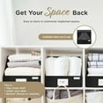 Open Front Trapezoid Closet Bins 12x12x10 – Fabric Storage Baskets for ...