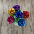 Artificial Rose Flower Ornament Metal Aluminum Wire Valentine's Day ...