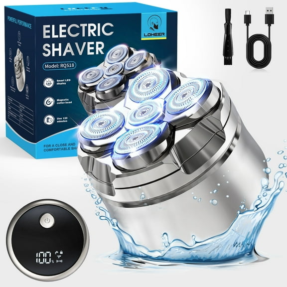 Freebird FlexSeries Waterproof Wet Dry Electric Head & Body Shave Kit ...