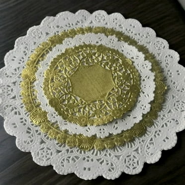 The Baker Celebrations 100 Count White Round Paper Lace Doilies - Combo ...