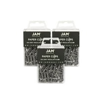 JAM Paper Small Paper Clips Pink 3 Packs of 100 (42186872B) - Walmart.com
