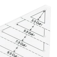 Omnigrid 8" Right Triangle Ruler, Half-Square Triangle Quilter's Ruler ...