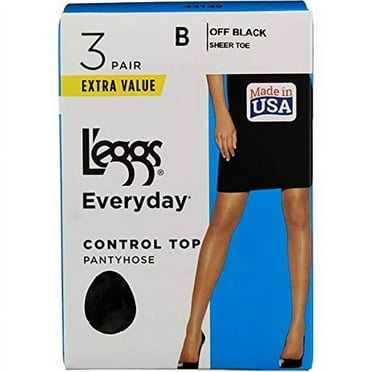 Everyday Women's Control Top Sheer Pantyhose 3-Pair - Walmart.com