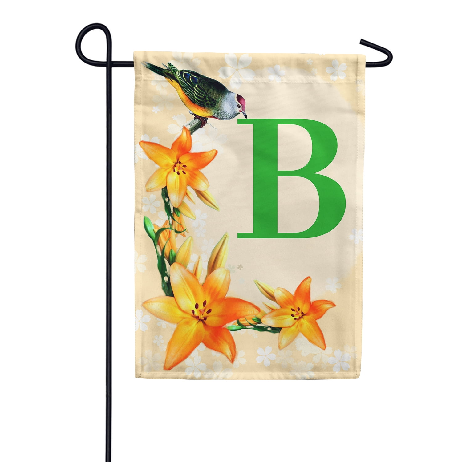 America Forever Spring Monogram Garden Flag Letter B 12.5 x 18 inches ...