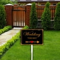 Vintage Look Wedding This Way Lawn Signs Direction Arrow Lawn Yard ...