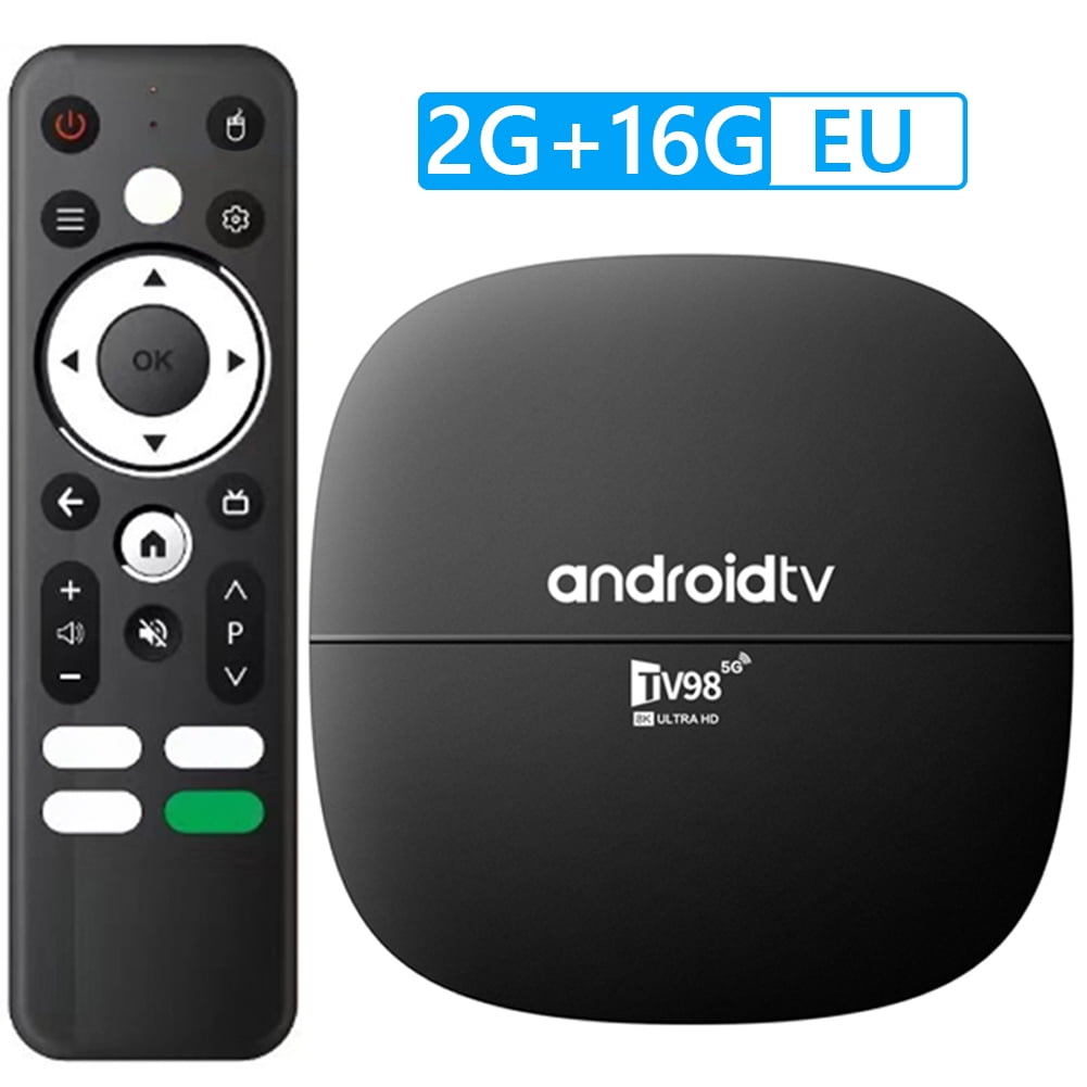 TV Box Set Top Media Player TV98 ATV 13.0 Dual BT4.0 4K HD 1GB 8GB/2GB 16GB Allwinner H313 Quad ...
