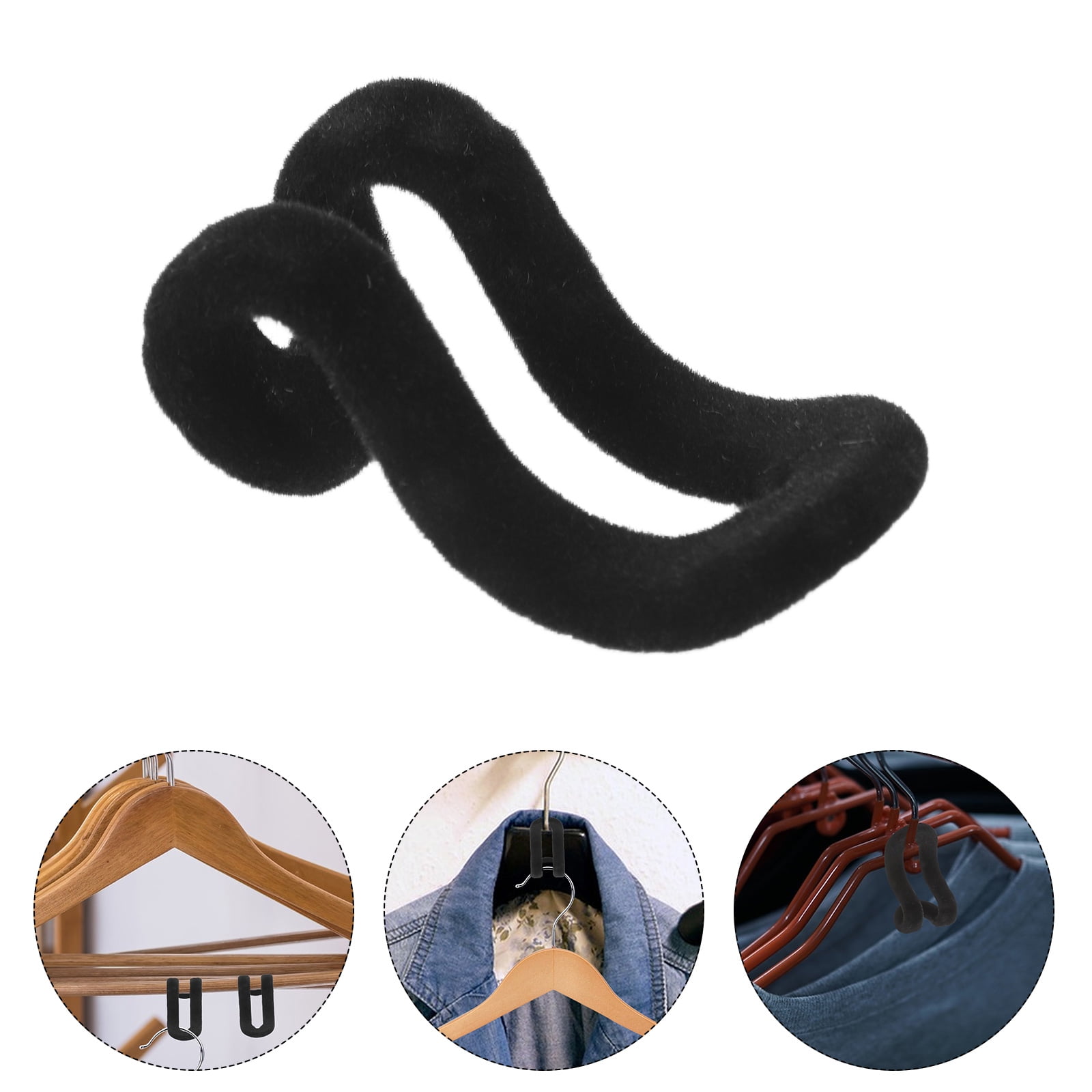 Click here for Ounona 20pcs Hanger Extender Hooks Black Pp Materi... prices