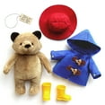 "Paddington Bear 10"" Stuffed Animal Toy - 319, Soft Honey Brown Plush with Red Felt Hat and ...