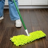 Libman 2-Sided Wet & Dry Microfiber Mop Refill, Green Velcro Gripper ...