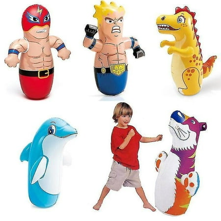 Boys Girls Children Boxing Bag For Kids Tumbler Inflatable Toys ...