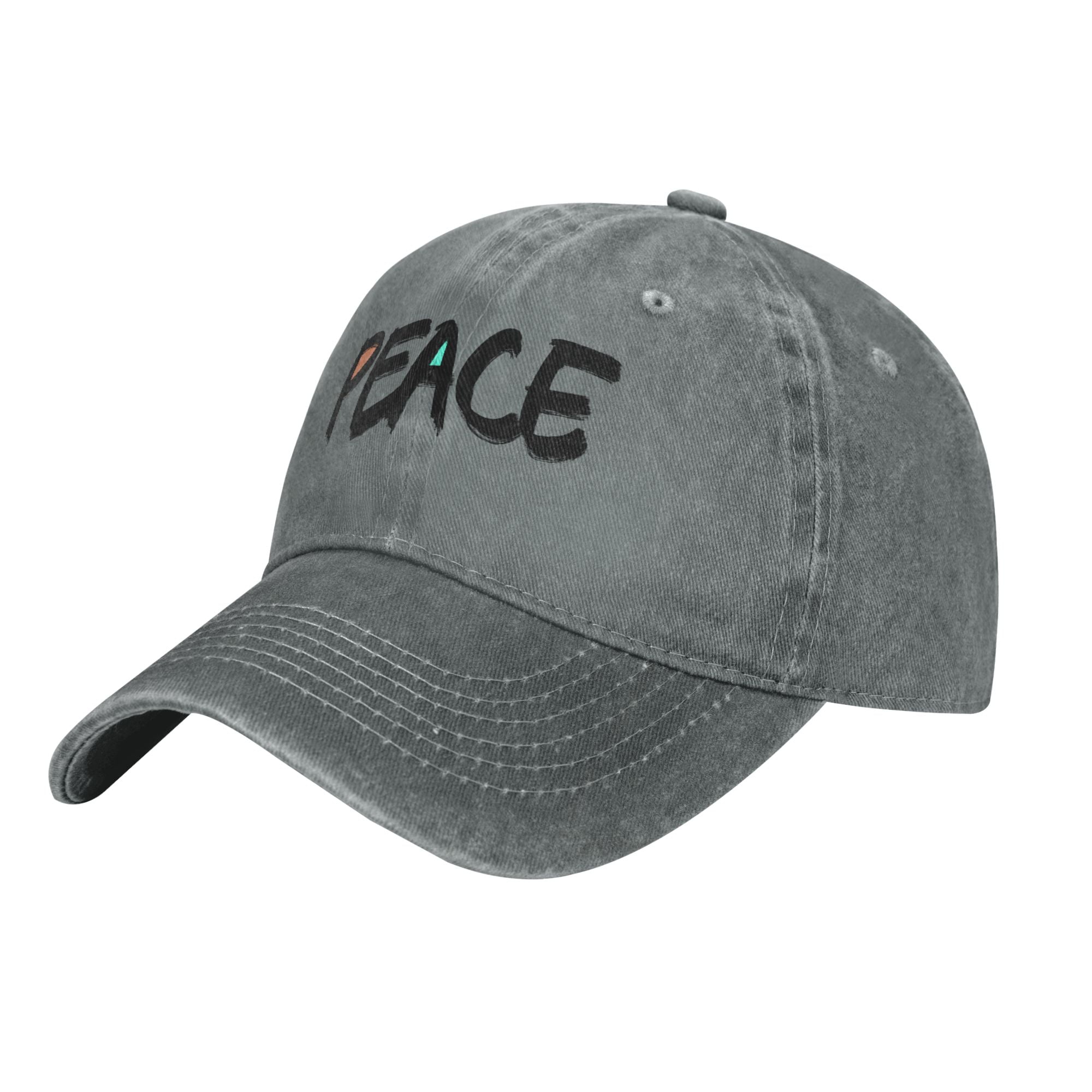 ZICANCN Mens Hats Unisex Baseball Caps-Peace Letters Hats for Men ...
