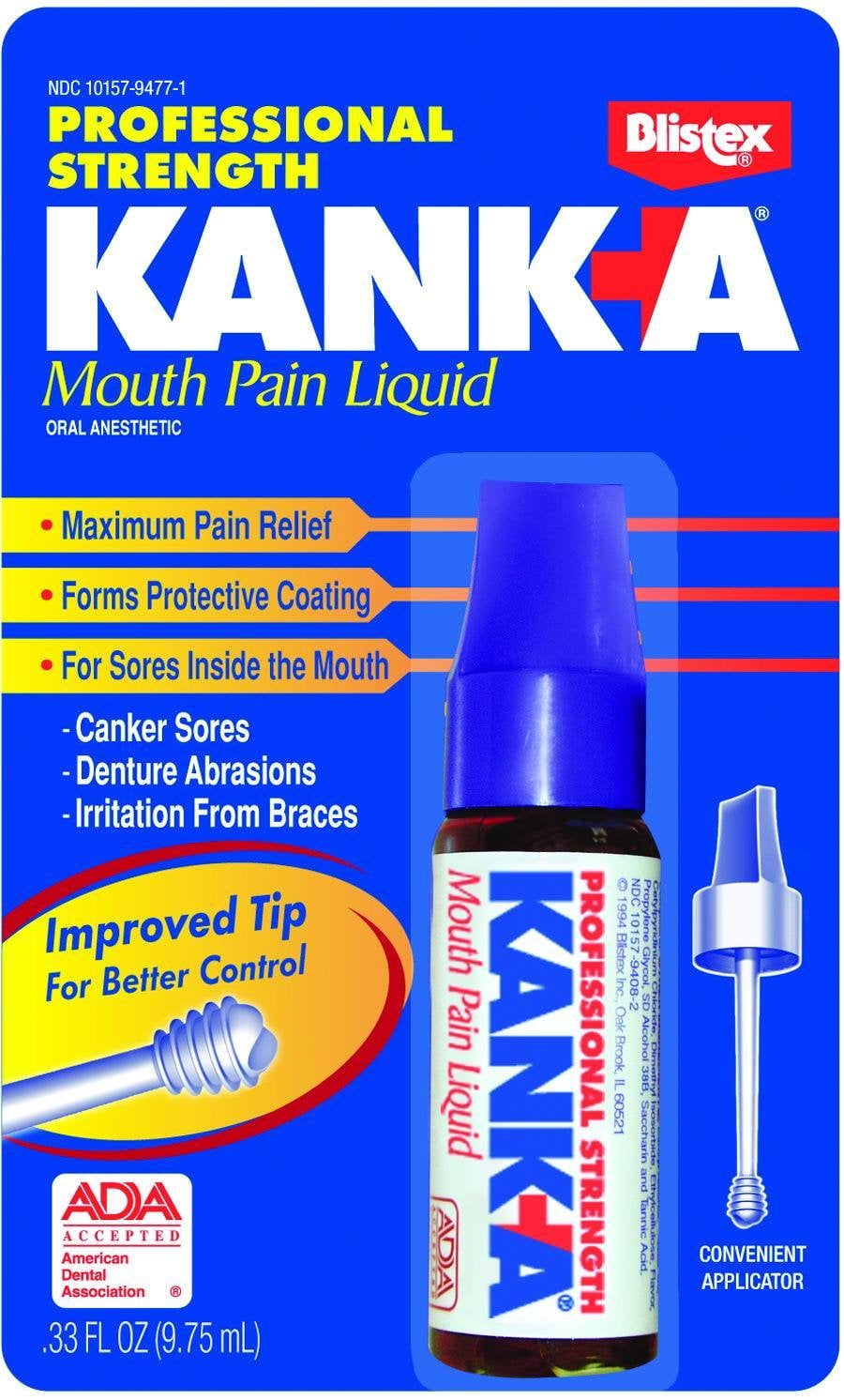 6 Pack Blistex Kanka Mouth Pain Liquid, Professional Strength, 0.33 oz ...