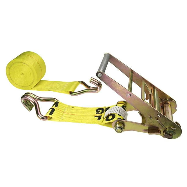 4" x 40' Yellow Ratchet Strap w/ Wire Hooks - Walmart.com - Walmart.com