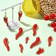 32Pcs 4 Styles Alloy Enamel Pendants Horn of Plenty/Italian Horn ...