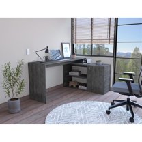 Depot E-Shop Boston Desk - Smoky Oak - Walmart.com