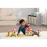LeapFrog LeapBuilders Interactive Building Blocks Toy, Animal Farm ...