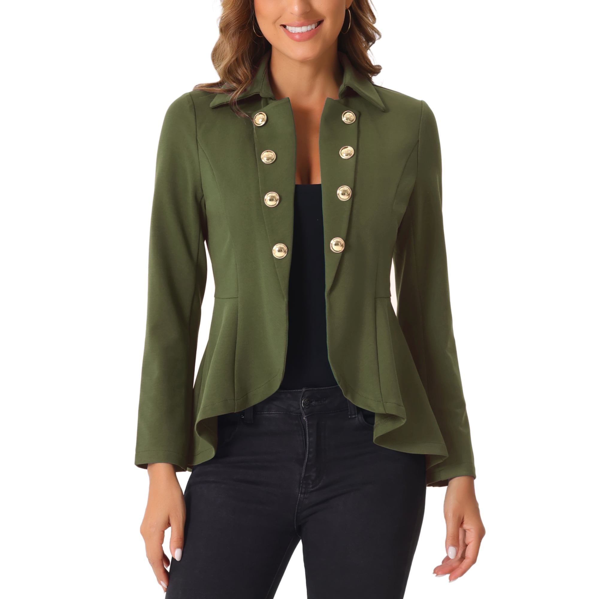 Click here for Inspire Chic Womens Turn Down Collar Open Front Hi... prices